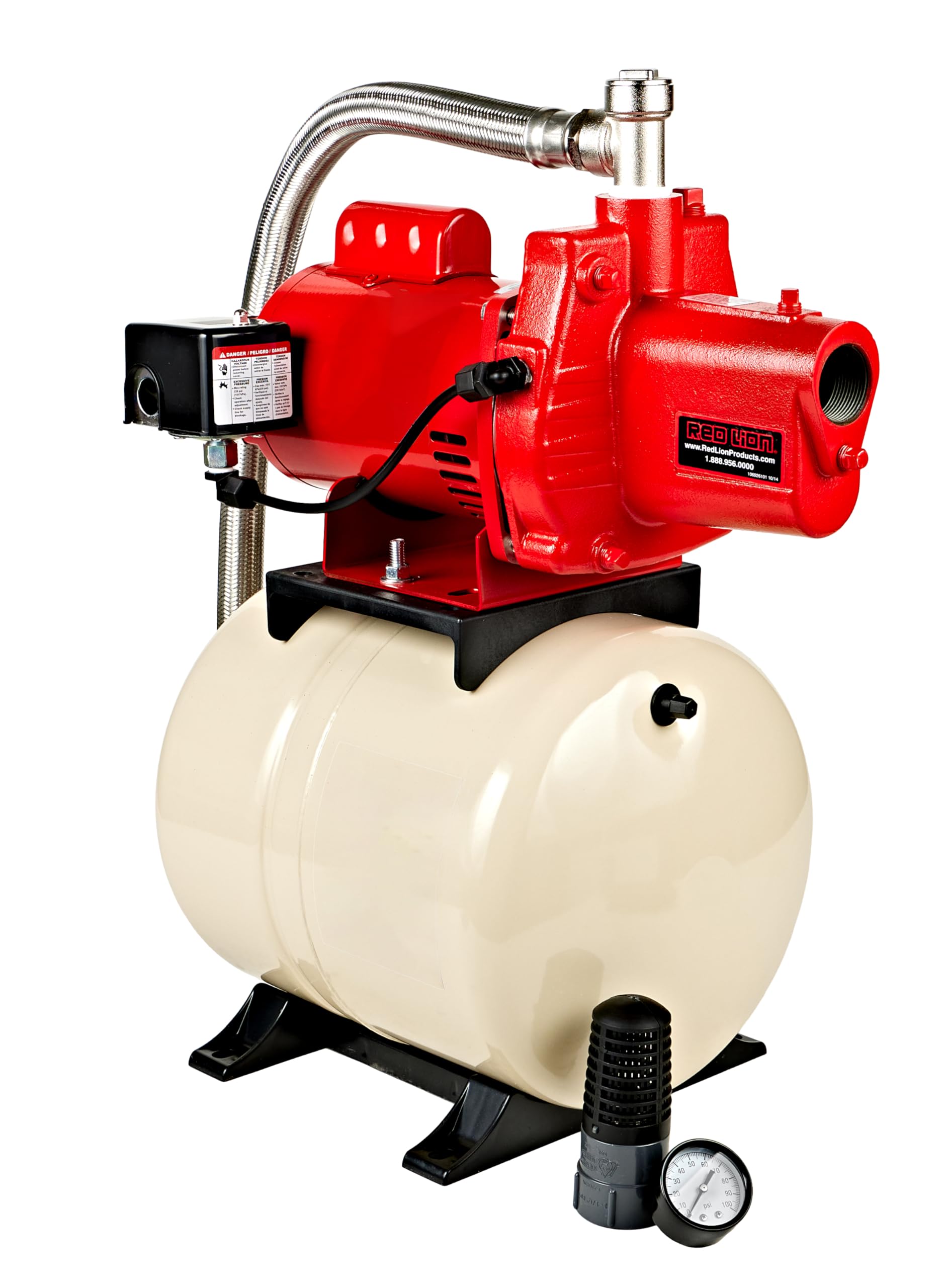 Red Lion RJS-50/RL6H 1/2 HP 12 GPM Shallow Well Jet Pump and 5.3 Gallon ...