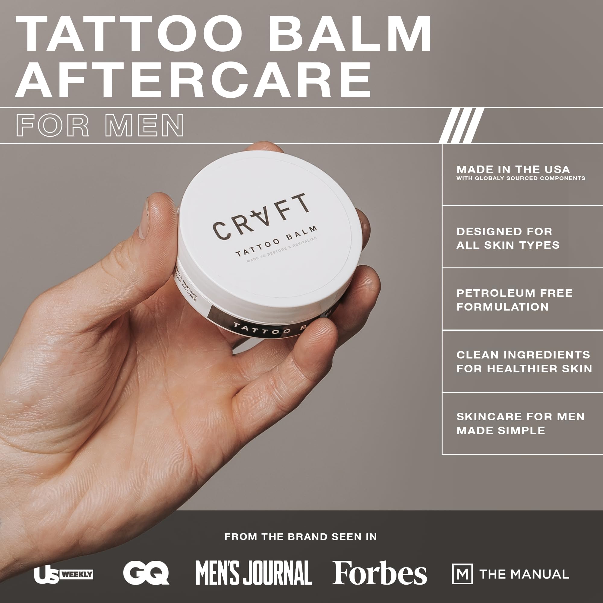 Mua Hair Craft Co. CRVFT Tattoo Balm Aftercare (Pack of 1) | Lotion ...