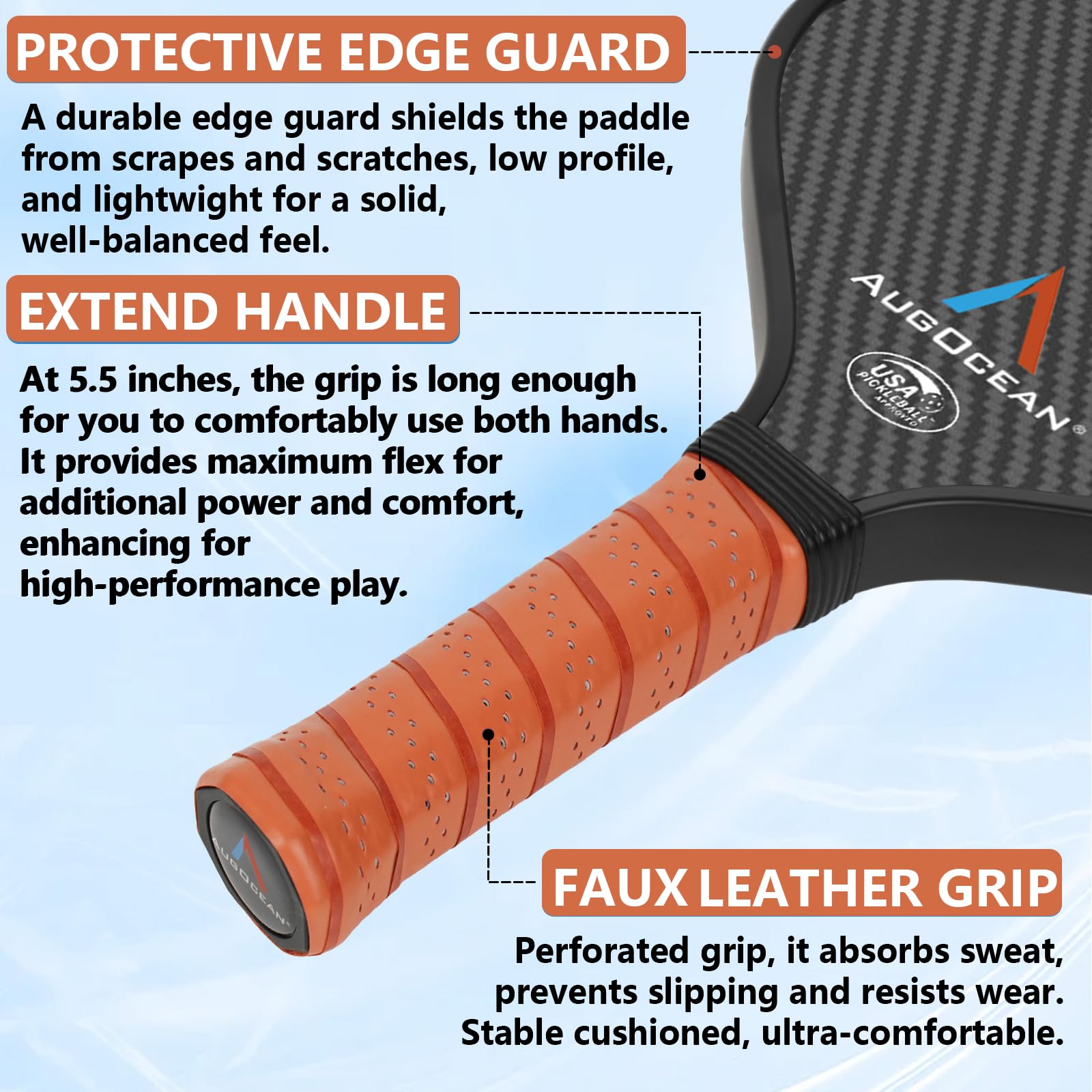 Mua Pickleball Paddles,3K Raw Carbon Fiber Pickleball Paddle Surface ...