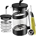 Amazon.com: French Press Coffee Maker, YiiMO 34 Oz Large Vycor Glass ...