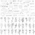 Amazon.com : TATUWST Realistic Temporary Tattoos - 60 Sheets Tiny Small ...