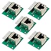 5 Pcs RJ45 Connector Breakout Board 8-pin Headers Network Port Adapter ...