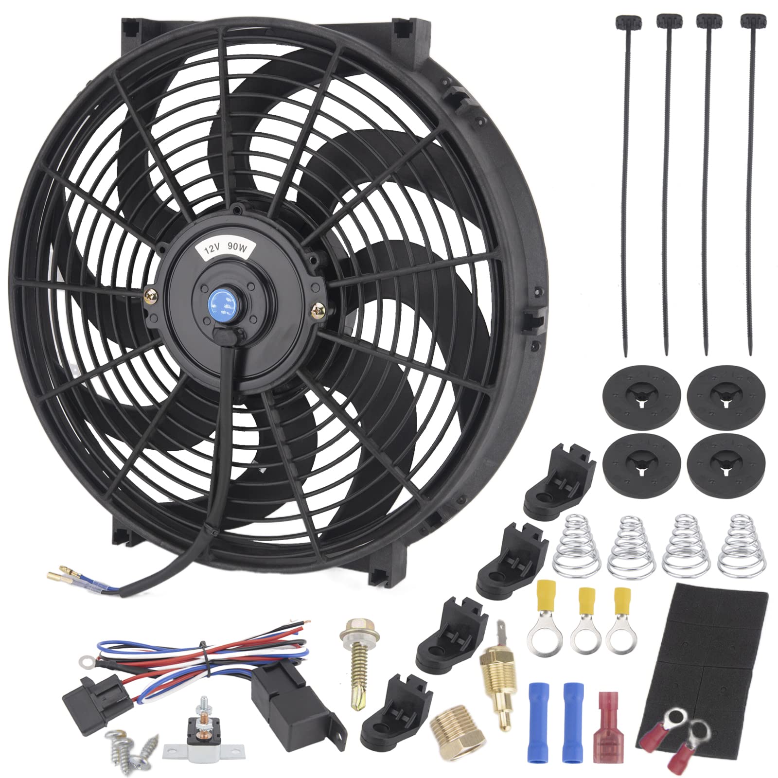 Mua 14 Inch Electric Radiator Fan Kit, 12 Volt Radiator Cooling Fan ...
