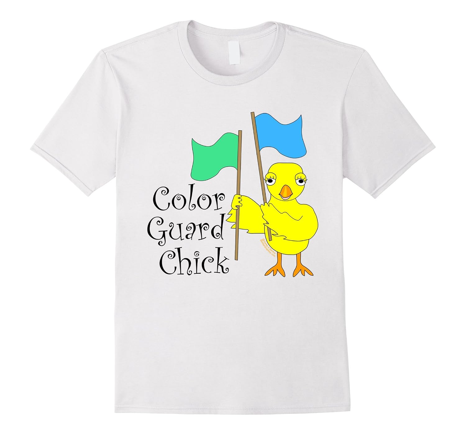 Color Guard Chick Text Funny Flag T Shirt-CL – Colamaga