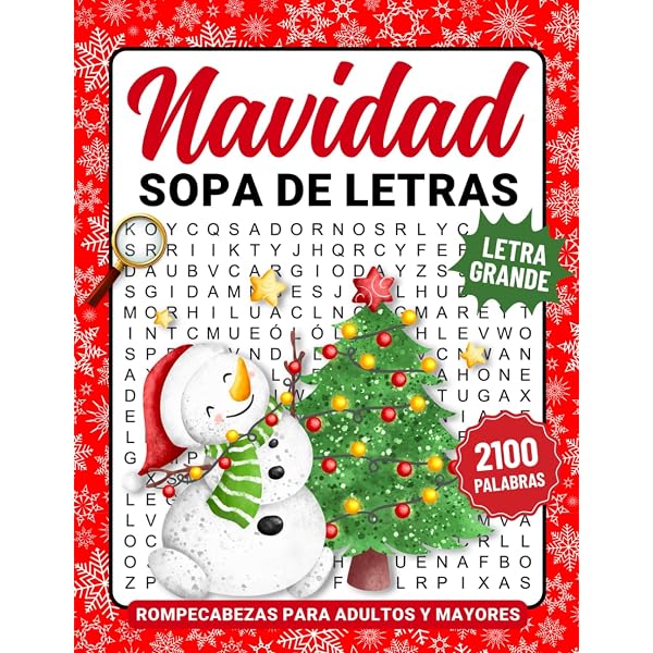 Grandes Sopas De Letras Navideñas Para Imprimir