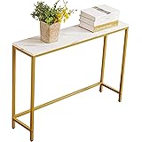 Amazon.com: loglus Console Table for Entryway, Faux Marble MDF Sofa ...