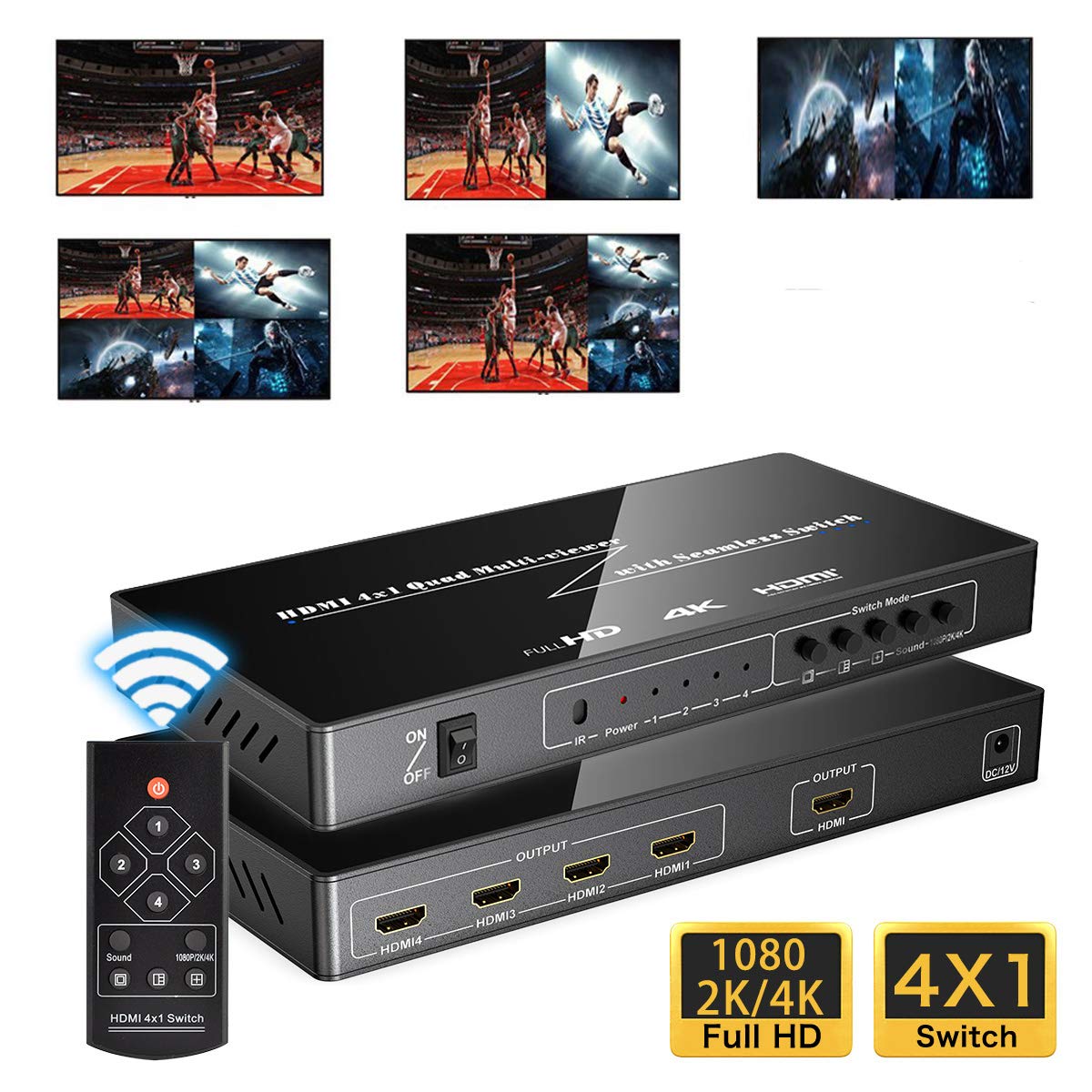Mua Multi-Viewer, HDMI Screen Splitter, 4K Compatible, HDMI 1.4, 4K ...