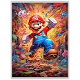 Amazon.com: akyzag design, Mario Movie Game Poster – (12 x 16 inch ...