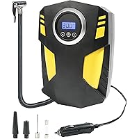 Amazon.com: YAKEFLY Tire Inflator Portable Air Compressor,12V DC Car Tire Pump with Digital ...