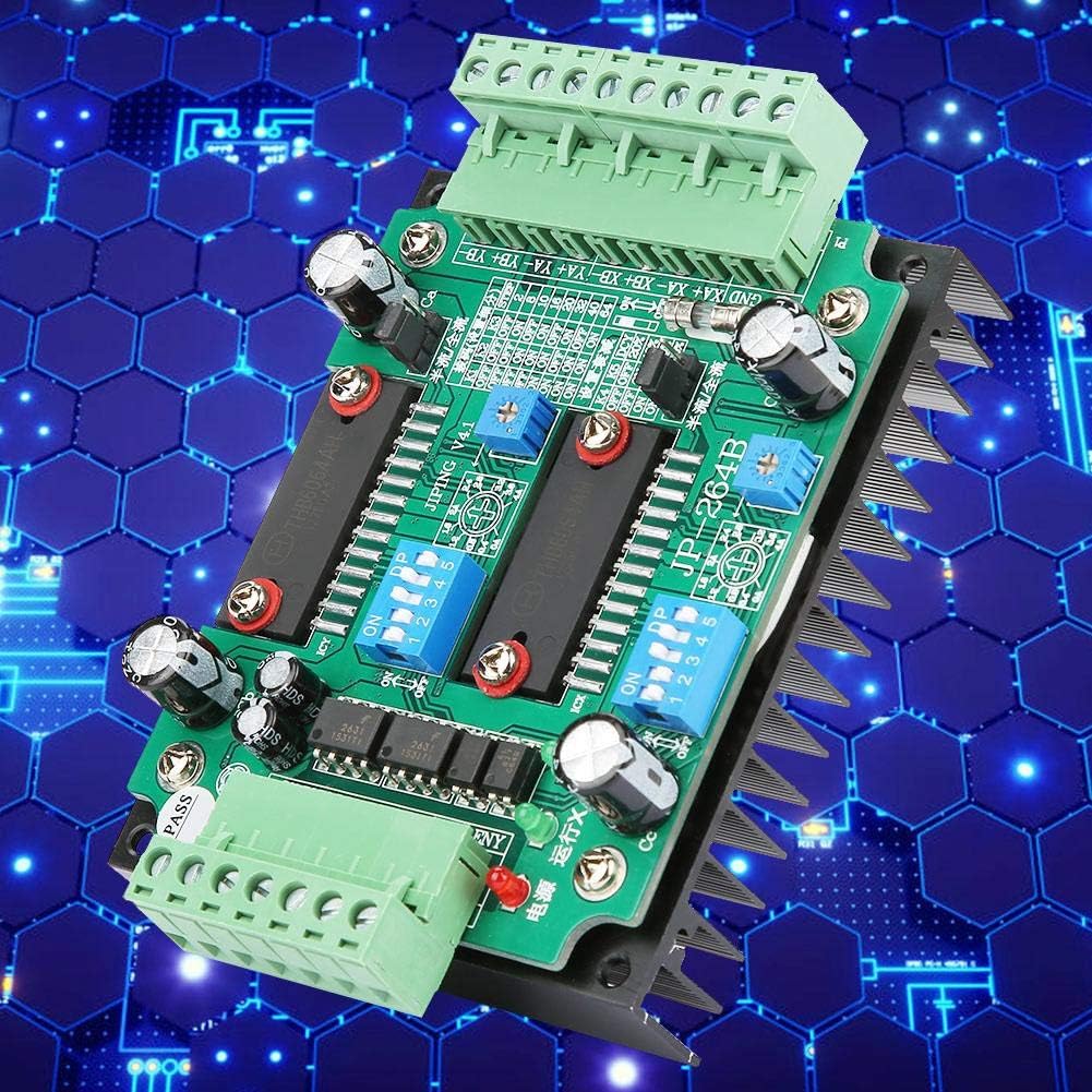 Stepper Motor Driver, THB6064AH JP-264B 2-Axis 64 Microstep MACH3 Stepper Motor Driver 4A – BigaMart