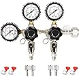 Amazon.com: Keg Co2 Regulator Dual Output, Triple Gauge CGA-320 Co2 Regulator for Kegerator with ...