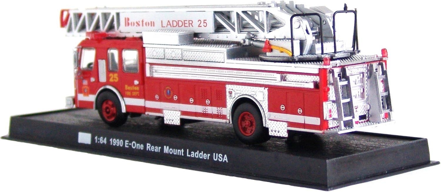 Toys & Hobbies E-One Rear Mount Ladder Boston Fire Truck 1990 Diecast ...