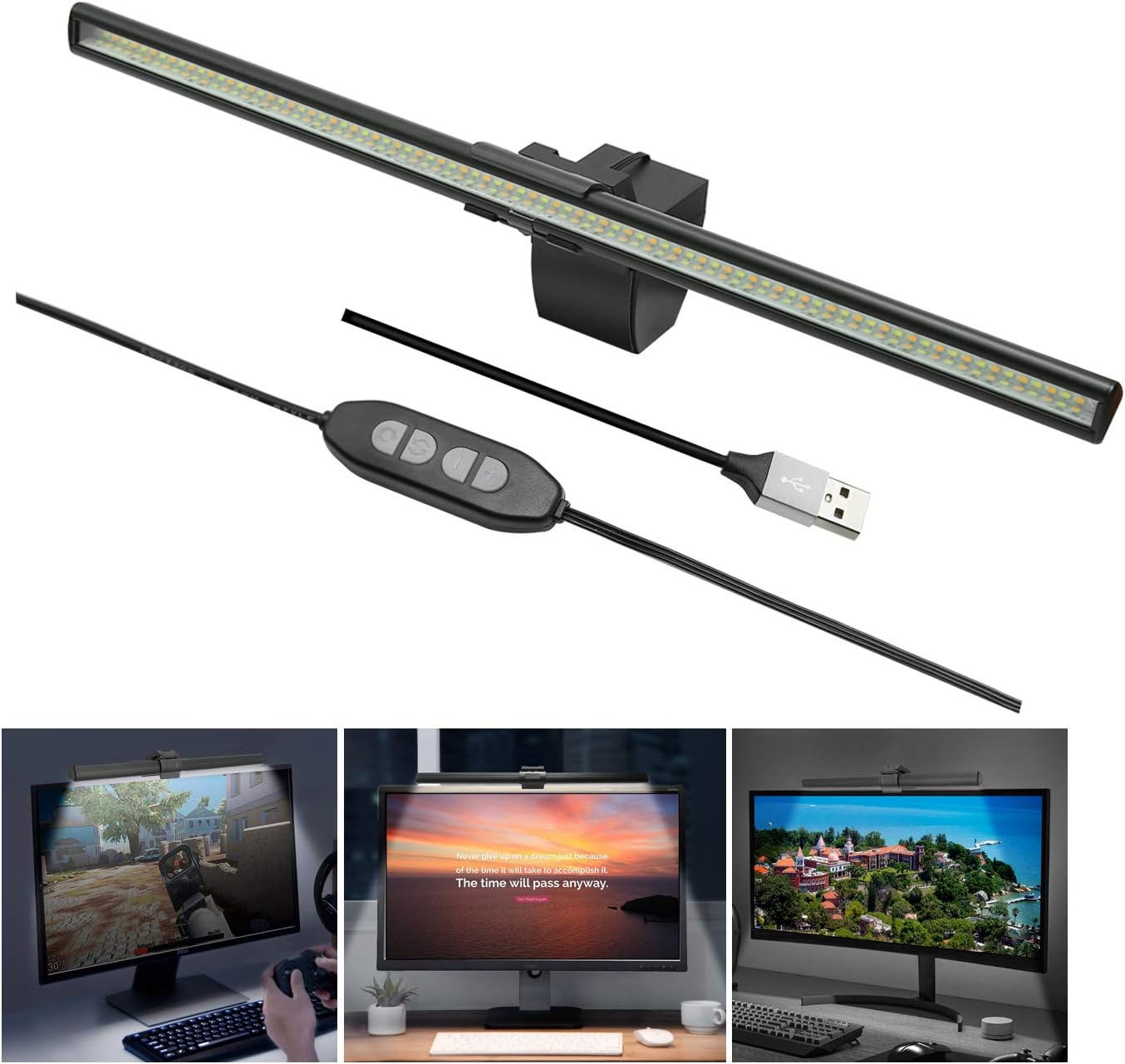 Computer Monitor Lamp 40cm Monitor Light Bar, E-Reading Led Task Lamp ...