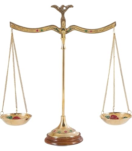 Antique Balance Scales With Weights