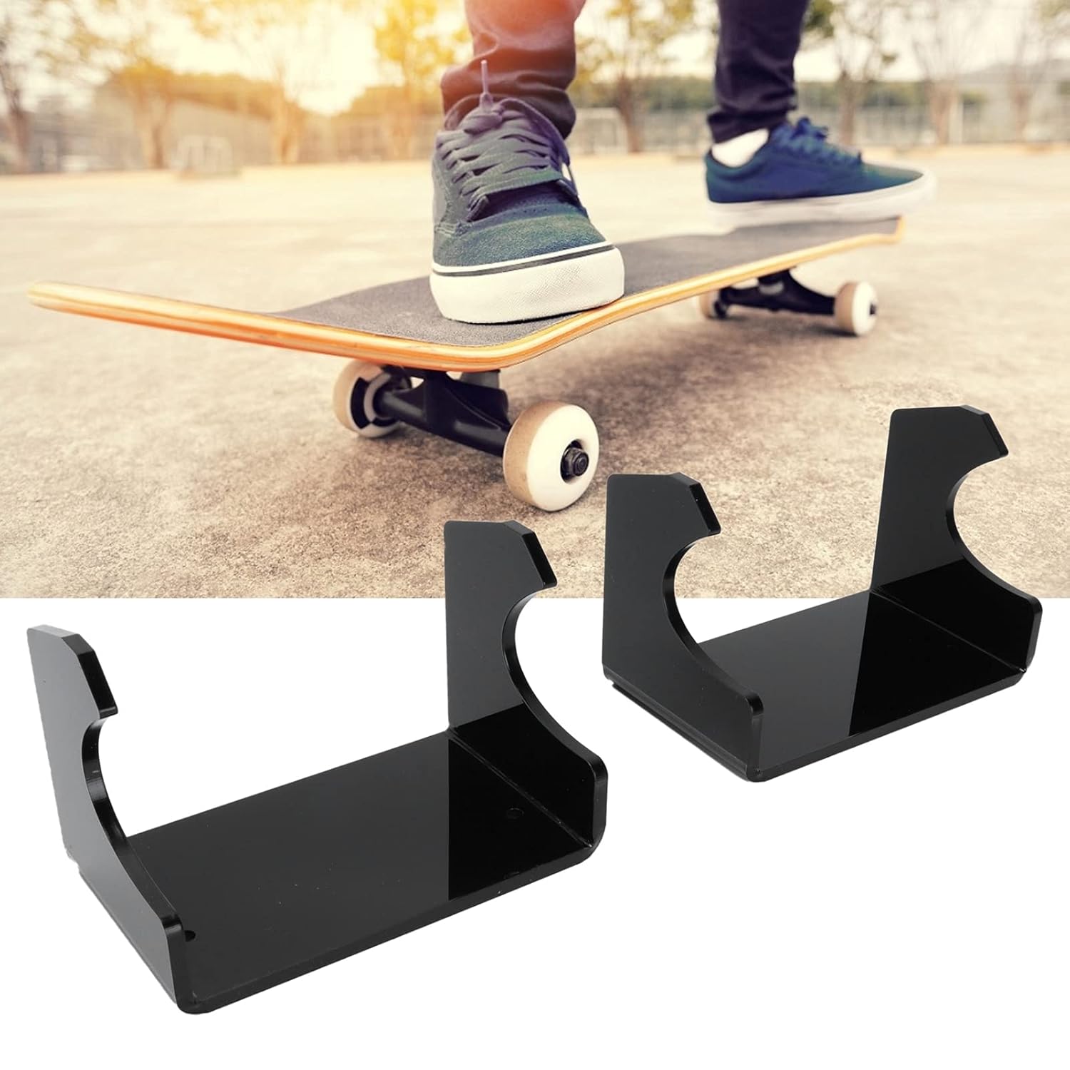 Skateboards Holder, Acrylic Fixing Screws Mount Simple Longboard ...