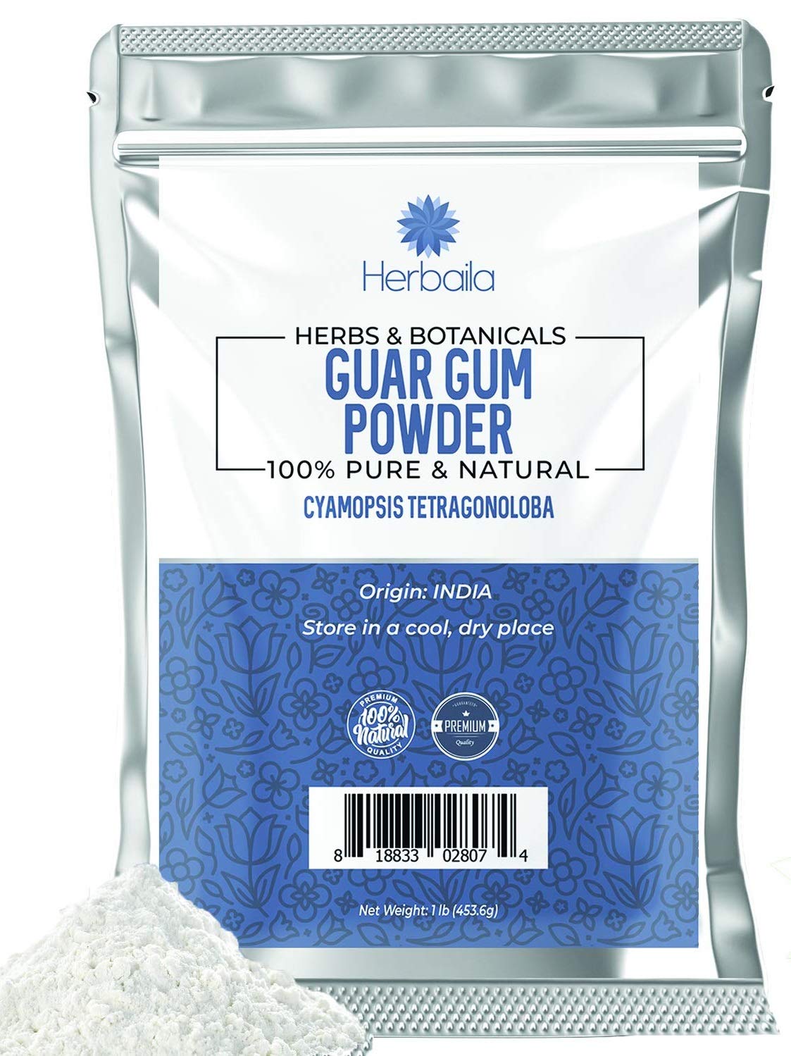 Amazon.com : Guar Gum Powder, 1 Lb, Gluten Free, Baking Thickener ...