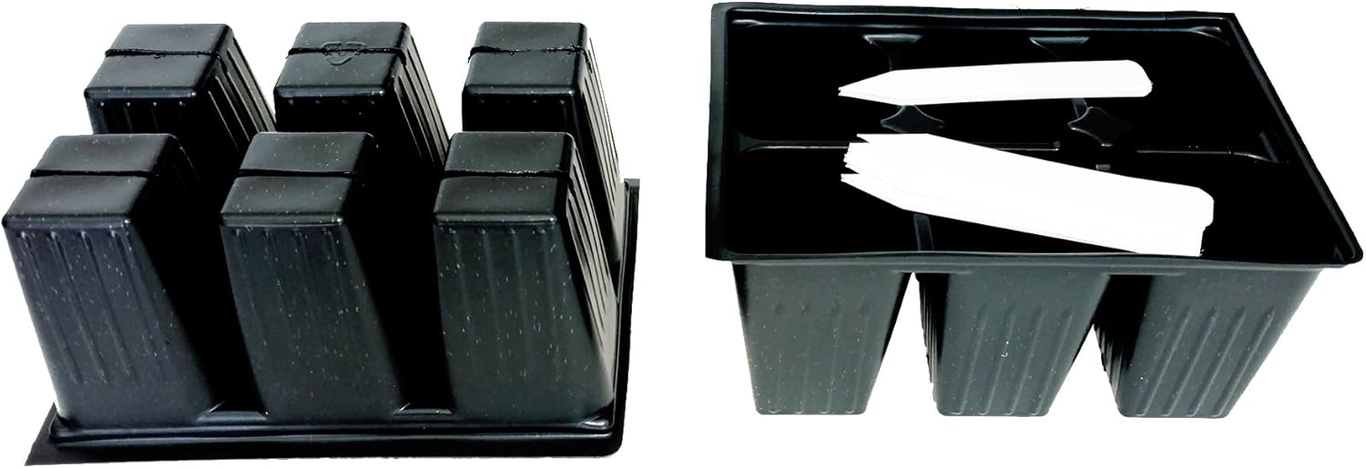 Amazon.com: Seed starter trays 90 DEEP EXTRA LARGE CELLS total (15 ...