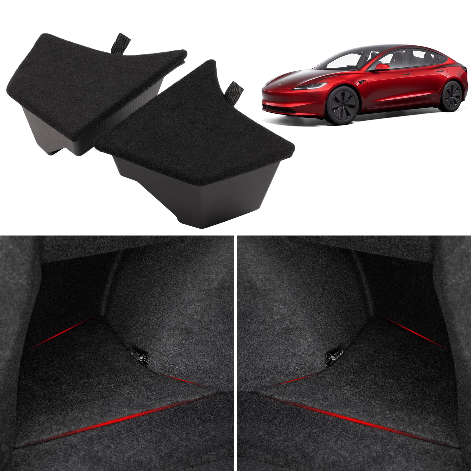 EDYCARX Fit 2024 2025 Tesla Model 3 Highland Trunk Organizer ...