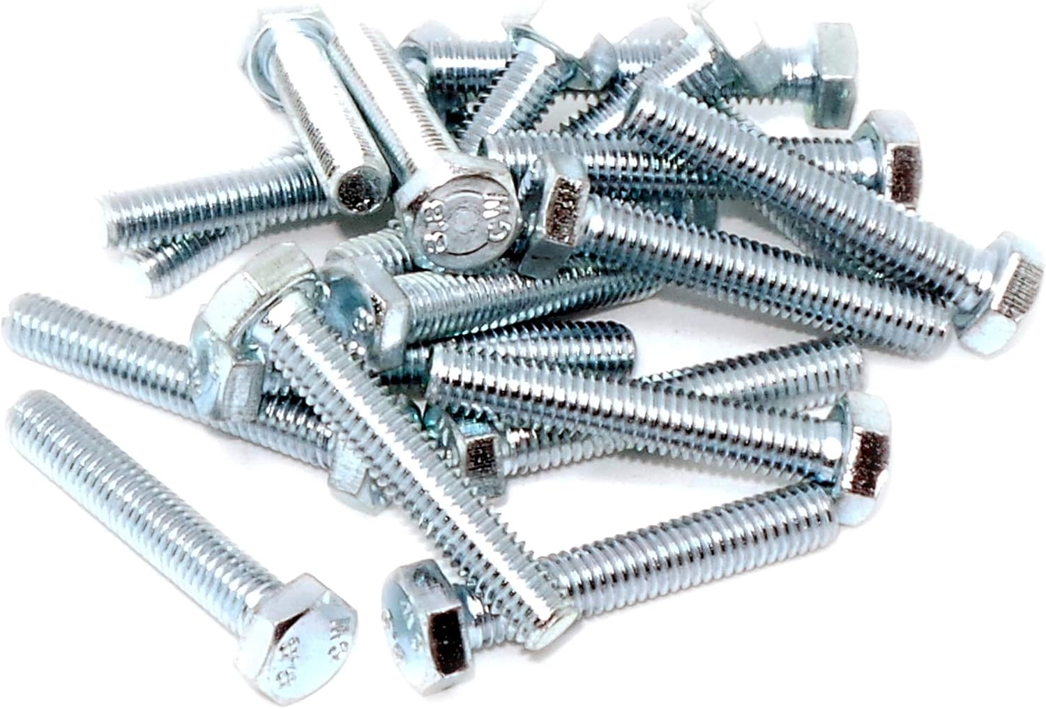 M6 6mm X 35mm Hex Bolt Fully Threaded Setscrew Steel Pack Of 20