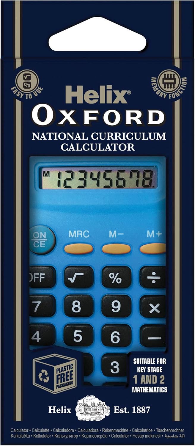 Helix Oxford Basic Calculator – Blue – BigaMart