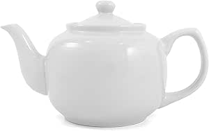 Amazon.com | White Classic 2 Cup Ceramic Teapot: Teapots