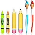Amazon.com: 6 Pcs Inflatable Large Paint Brush Pencils Crayons ...