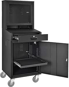 Amazon.com: Mobile Security LCD Computer Cabinet Enclosure, Black, 24-1 ...