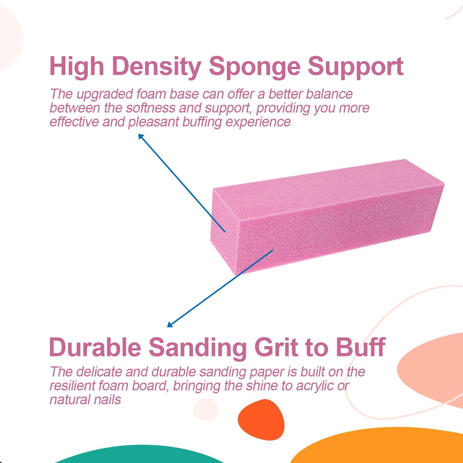 Mua 12 Pcs Nail Buffer Block for Acrylic and Natural Nails, 4 Sided ...
