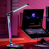 Yeslamp Ace RGB Dynamic LED Desk Lamp, Natural Spectrum Desk Light w ...