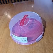 Mason Cash Round 24 cm Cake Caddy with Lid Carry Handle and Easy ...
