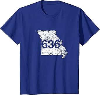 Amazon.com: O_Fallon Festus Area Code 636 Shirt, Missouri Gift ...