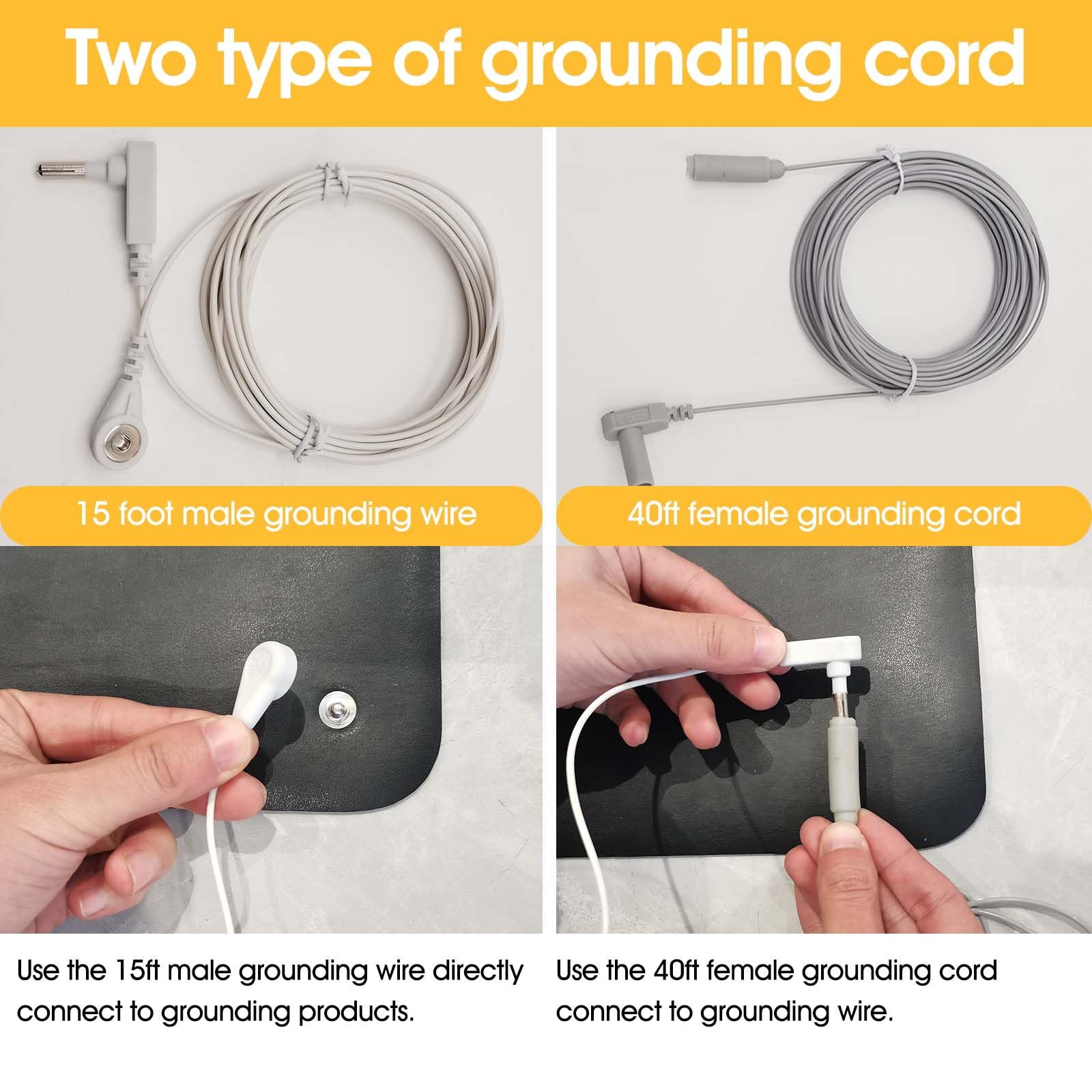 Mua Copper Grounding Rod with 40ft Female Ground Cord, Portable Ground ...