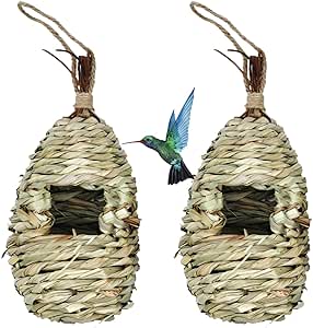 Amazon.com : Hummingbird Birdhouse for Outdoor Hanging,100% Natural ...