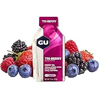 GU ENERGY Original Sports Nutrition Energy Gel, Tri Berry, 24-Count ...