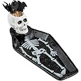 Amazon.com: Mud Pie Halloween Tray Tpicks, 9.52" x 4.75, Skeleton ...