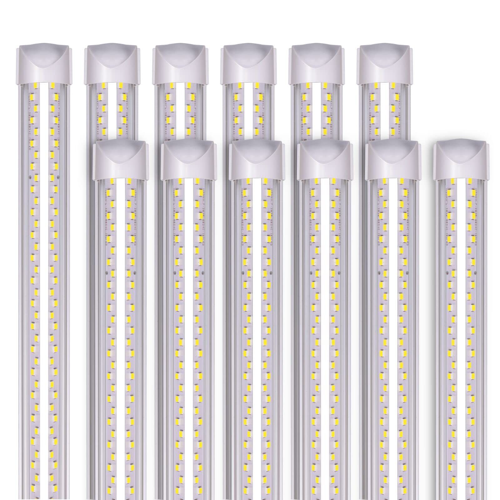 Giwsge 8ft LED Shop Light Fixture - 100W 15000LM 5000K 12 Pack, 8 Foot ...