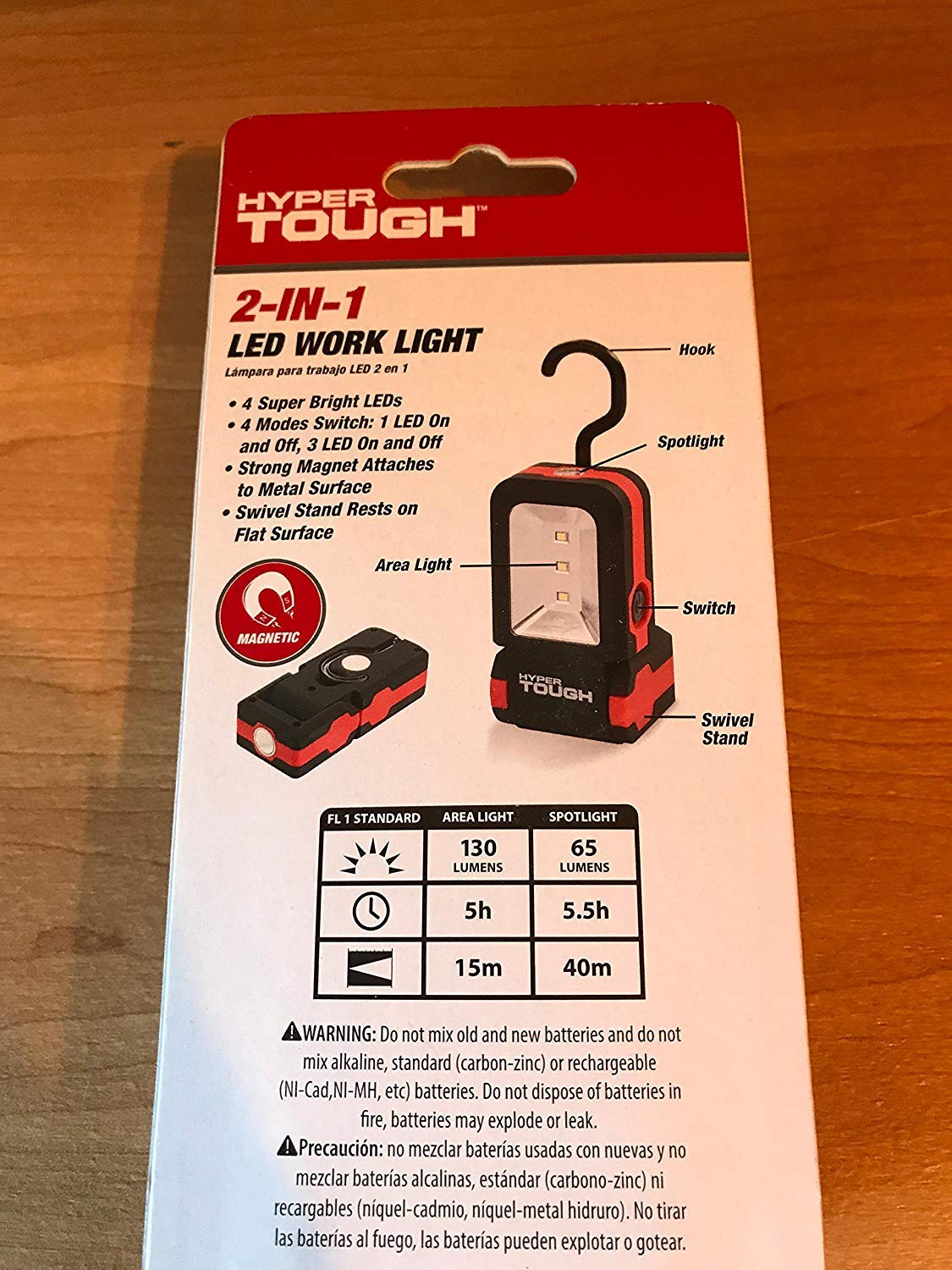 HYPER TOUGH 2-IN-1 LED WORK LIGHT