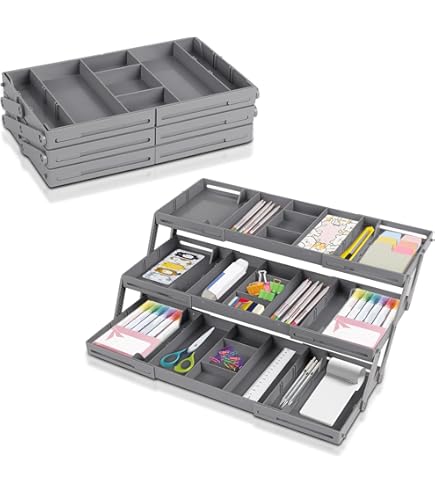 Cutlery Tray Drawer Organizer Makeup Drawer Organizer Plastic Single ...