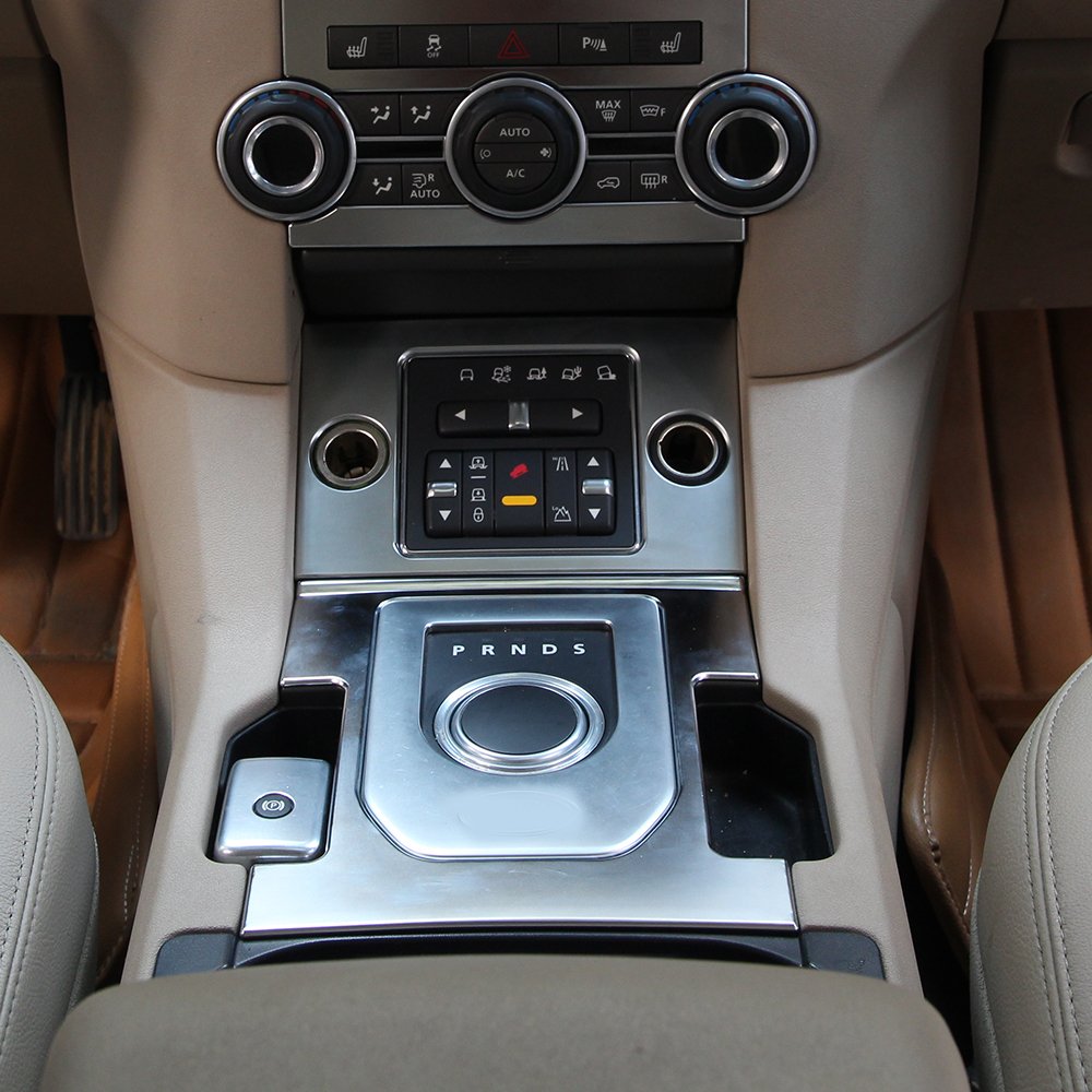 For Discovery 4 LR4 2010-2016 ABS Matte Silver Center Console Gear ...