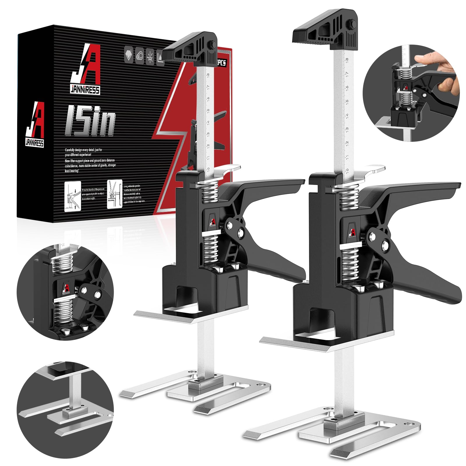 Labor Saving Handle 2 Pack,15 in Construction Jack,Multifunctional ...