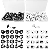 Amazon.com: souG 200pcs Numbered Push Pin Tacks, 1-100 Sequential ...
