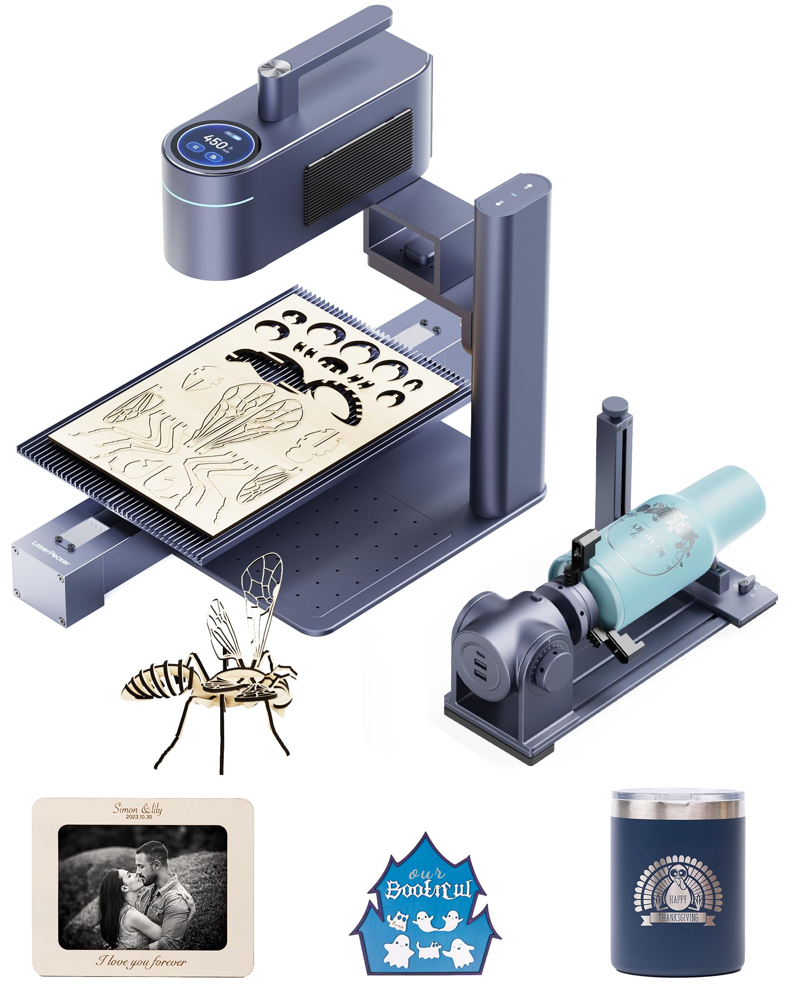 Mua LaserPecker 4 Laser Engraver with Rotary and Slide Extension, Fiber ...