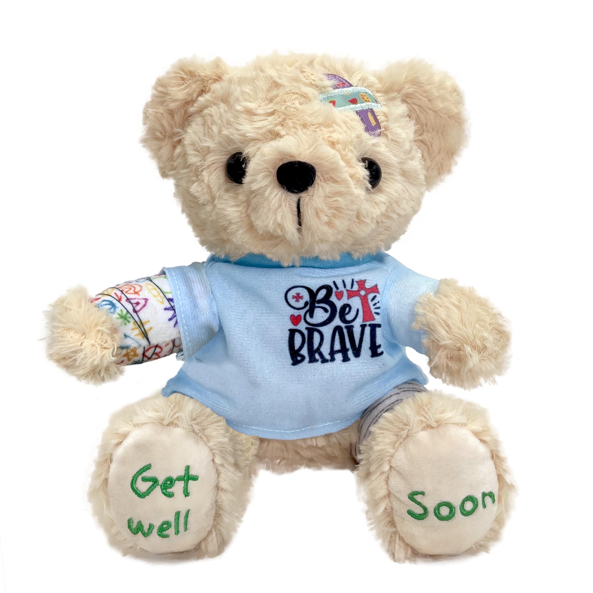 Get Well Soon Bear Plush, Cuddly Broken Arm Leg Surgery Teddy with ...