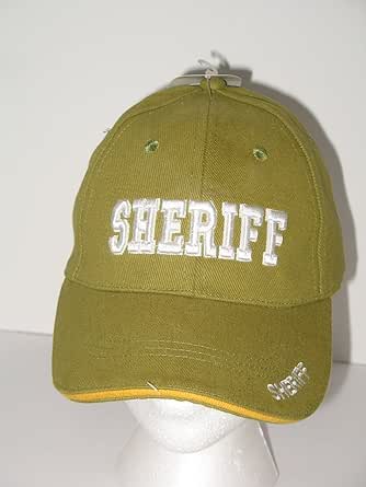 nov Embroidered Olive Green Sheriff White Letters Law Enforcement ...