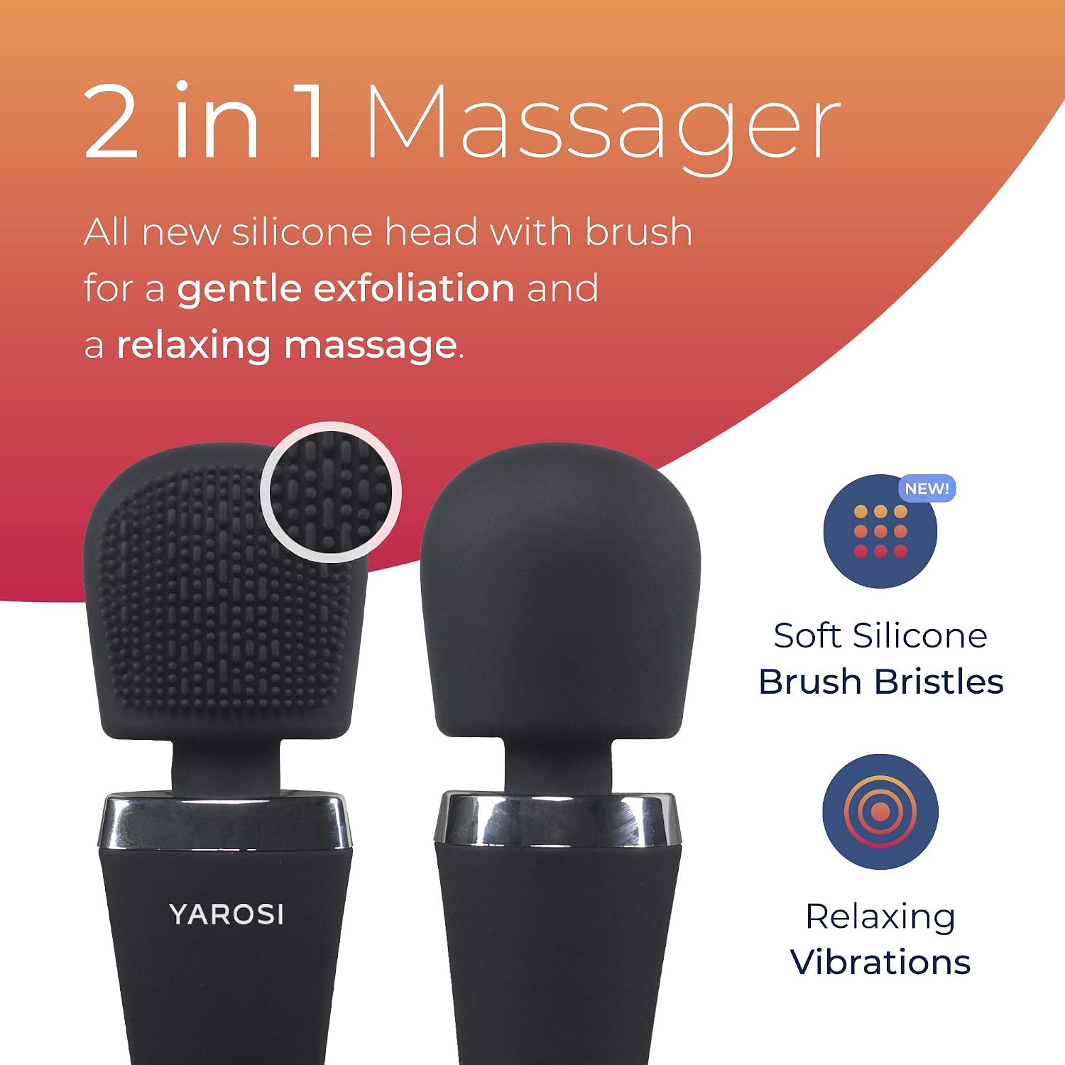 Yarosi Wireless Curve Brush Therapeutic Device Waterproof Version – 8 ...