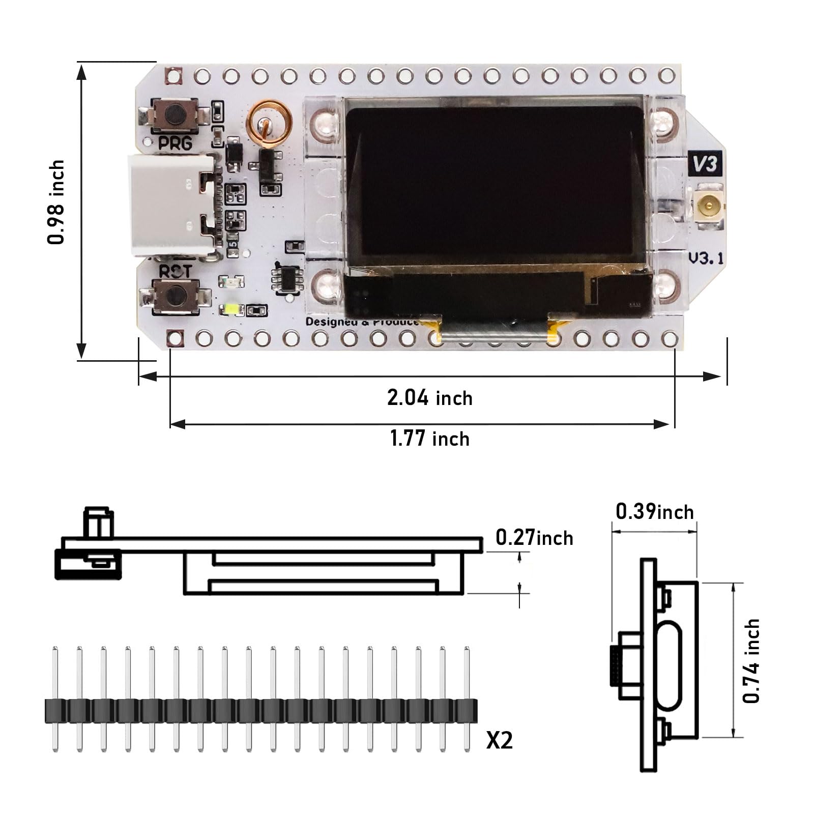 Mua APKLVSR LoRa ESP32 Development Board, LoRa V3 Meshtastic Board with ...
