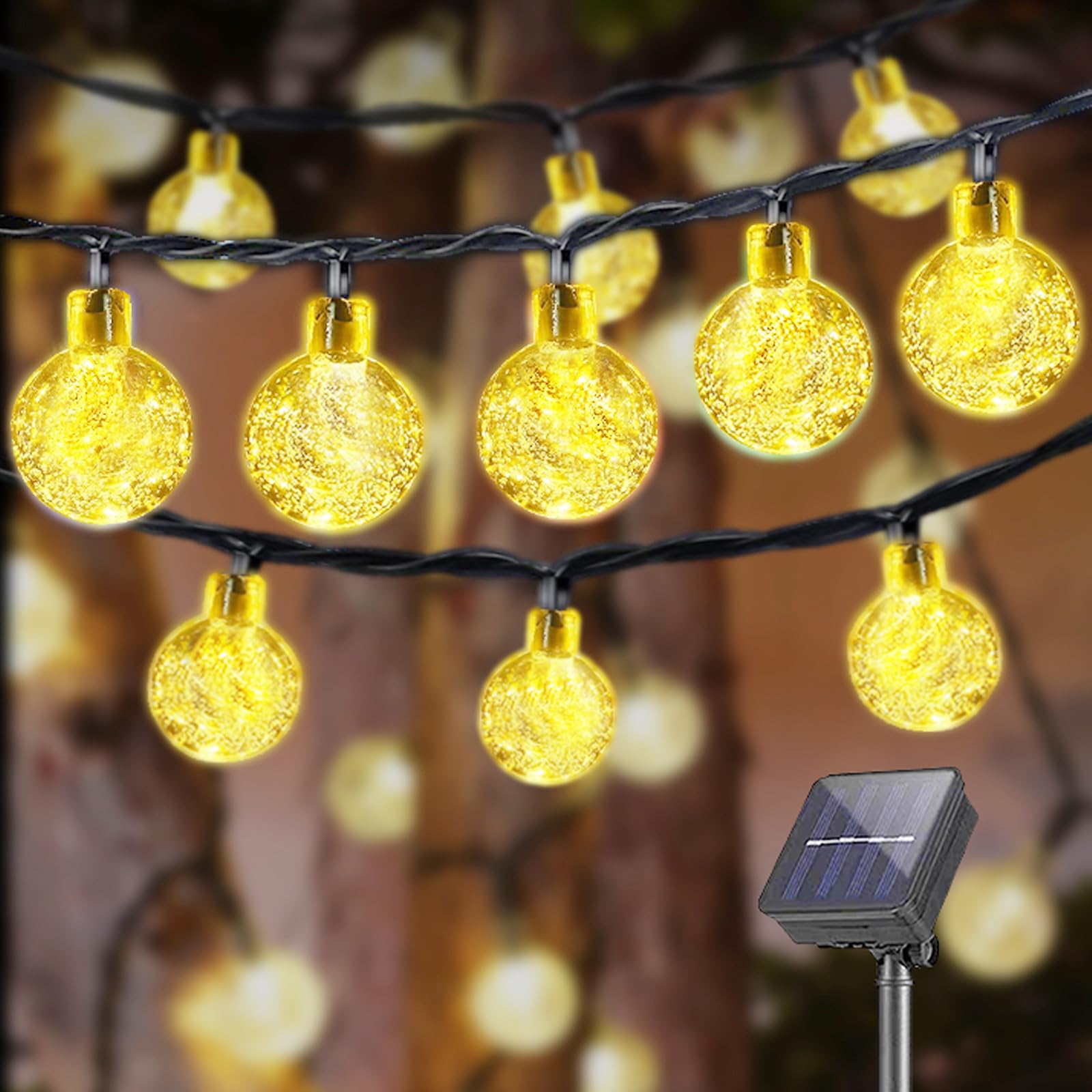 LQWELL® Solar Fairy Lights for Outdoor Garden, Solar Chain Light ...