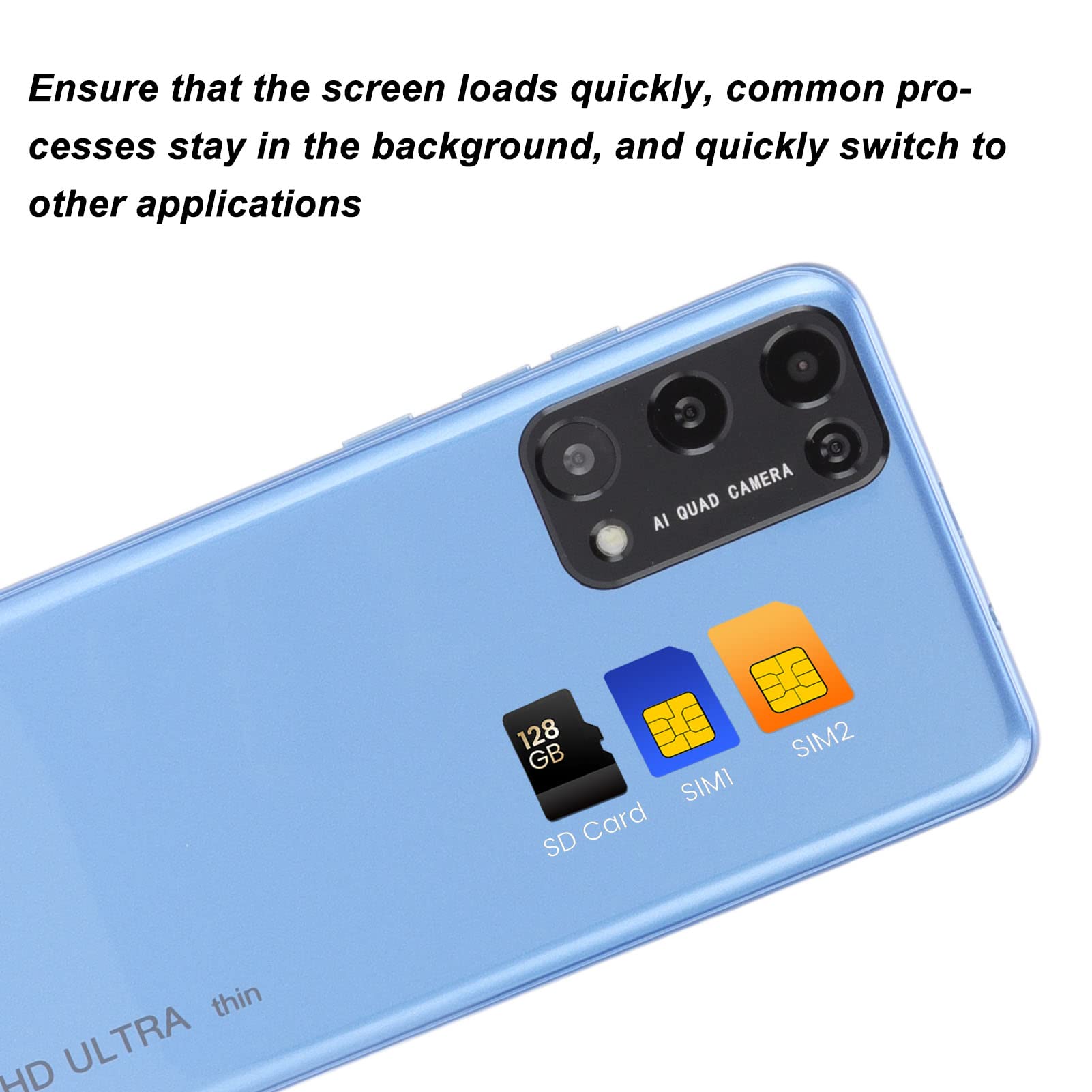 Fydun Smartphone 5.45 Inch, ROM Face Recognition Dual Cheap Cell Phones ...