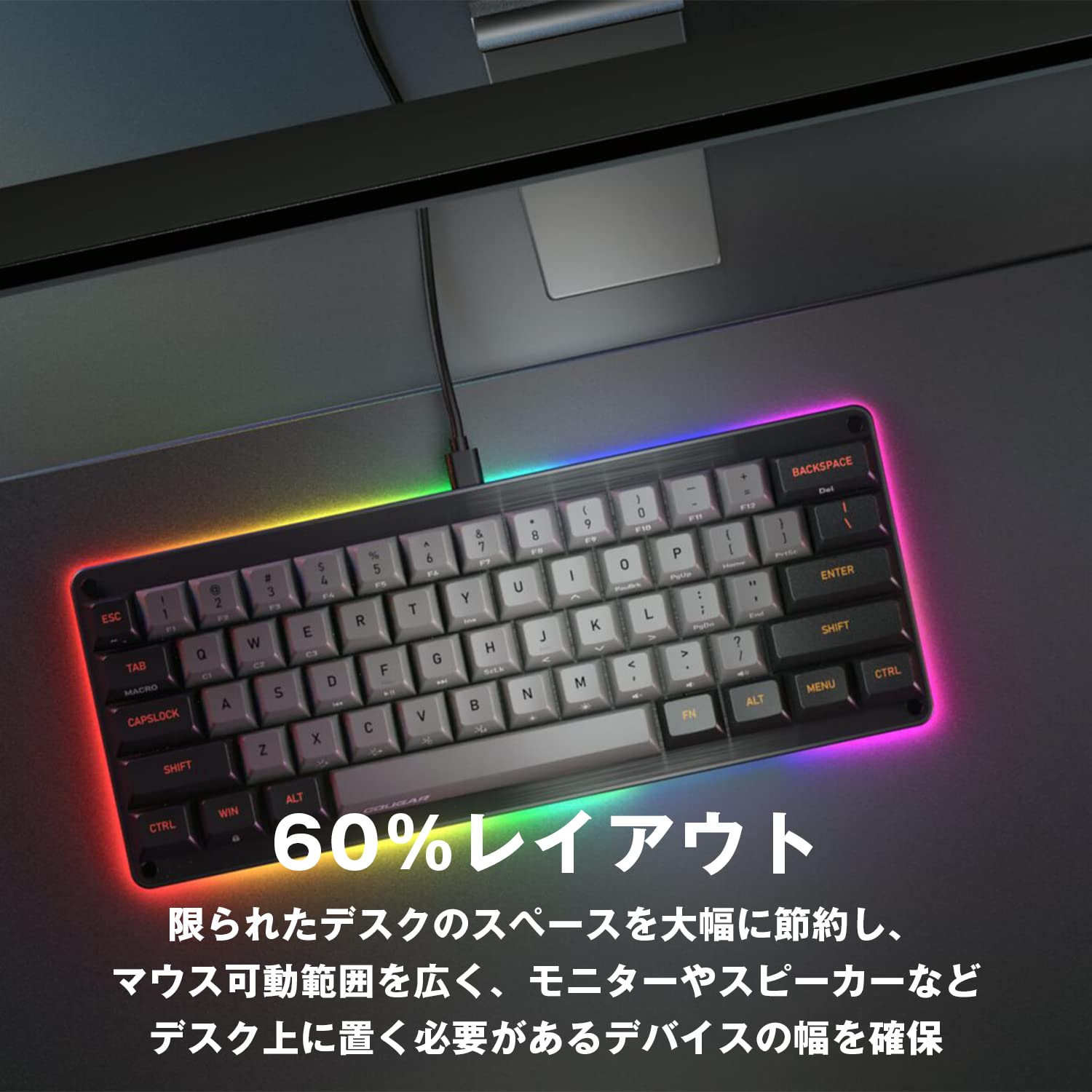 Mua COUGAR CGR-WM1MI-PRM Gaming Keyboard, 60% Layout, DSA Key Cap ...