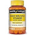 Amazon.com: MASON NATURAL Daily Multiple Vitamins with Iron, Vitamins A ...